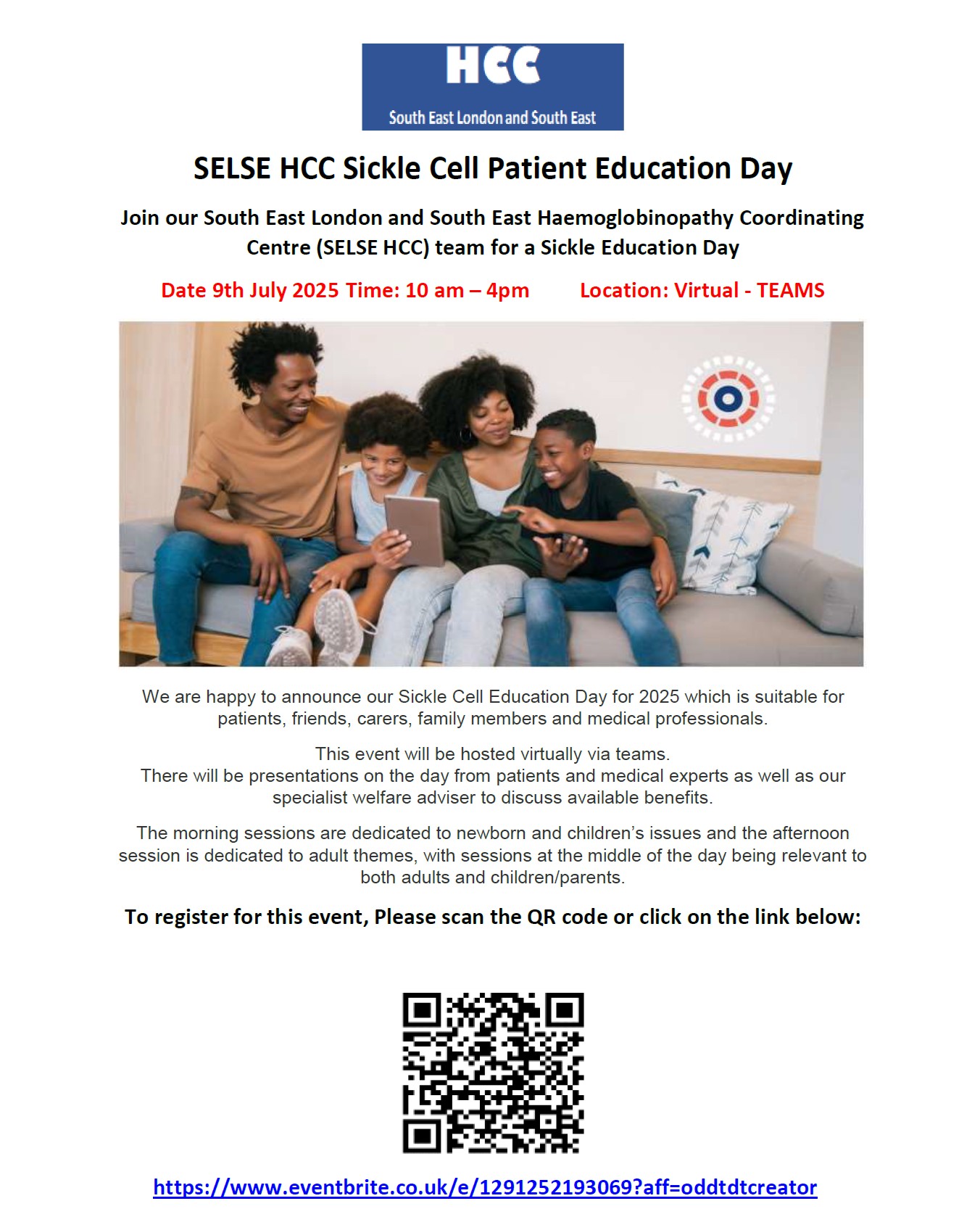 SELSE HCC Sickle Cell Patient Education Day - SELSE HCC